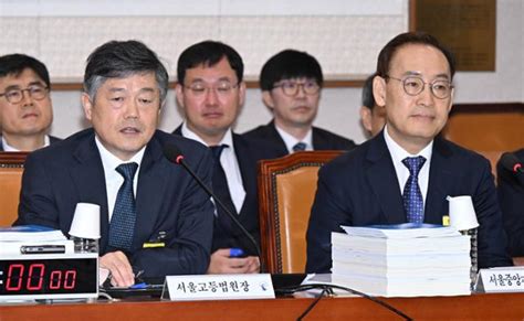 법원 국감은 온통 이재명 재판 얘기만 재판부 고유권한까지 시시비비
