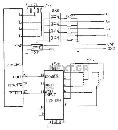 PPMC And Stepping Motor Driver IC Dedicated Connection Circuit Under Stepper Motor Circuits