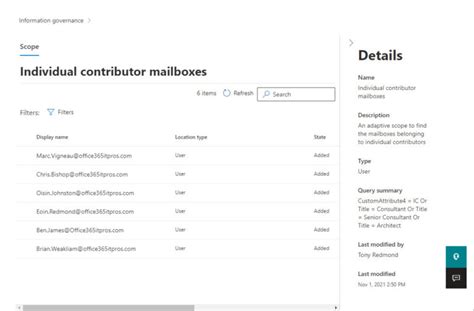 Using Adaptive Scopes With Microsoft 365 Retention Policies For Users