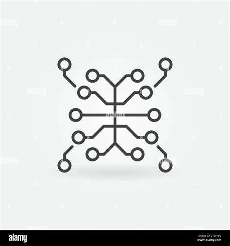 Artificial Intelligence Brain Vector Icon Or Sign In Thin Line Style Stock Vector Image And Art