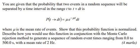 Solved You Are Given That The Probability That Two Events In Chegg Com