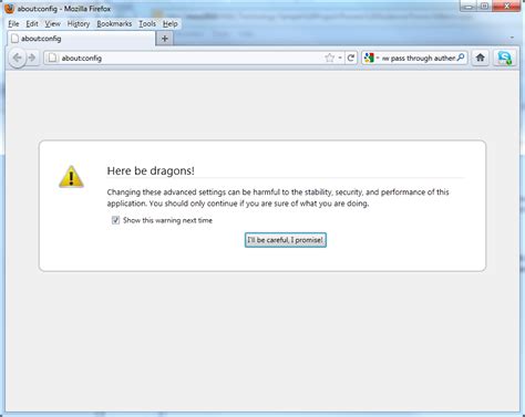 Configuring Firefox To Allow Pass Through Authentication Ntlm Sanders Technology