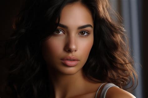 Premium Ai Image Portrait Of Spanish Beautiful Girl