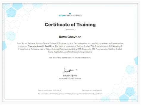 cprogramming cpp objectorientedprogramming ai internshalatrainings… reva chavhan