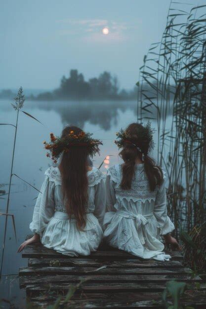 Celebrates The Holiday Of Ivan Kupala Premium Ai Generated Image