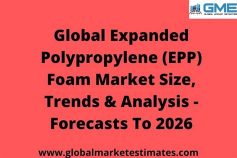 Global Expanded Polypropylene Epp Foam Market Size Trends And Analysis Forecasts To 2026