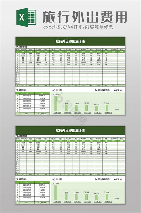 Excel行程模板大全 Excel行程模板图片 包图网