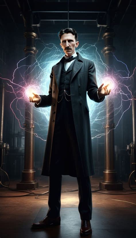 Nikola Tesla Научное искусство Никола тесла Красочные картины