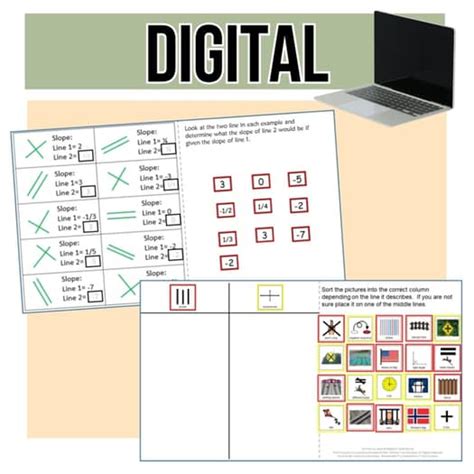 Parallel And Perpendicular Intersecting Lines Activity Geometry Basics