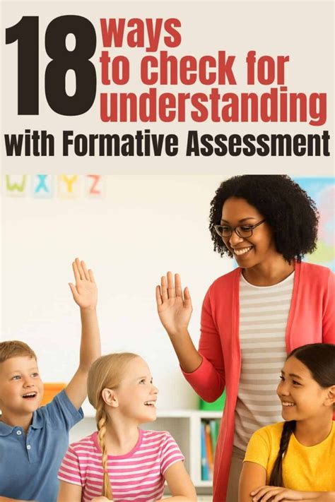 18 Formative Assessment Ideas To Check For Understanding In The