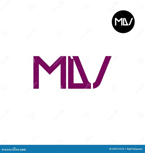 Mlv Logo Letter Monogram Design Stock Vector Illustration Of Brands Enterprise 330121576