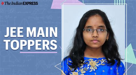 Girls Should Aim Higher Says JEE Main 2020 Female Topper Education News The Indian Express