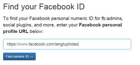Hướng dẫn tìm ID Facebook của bạn AnonyViet