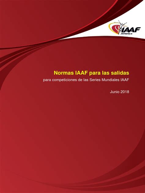 Starting Guidelines Pdf Juez Deporte Del Atletismo