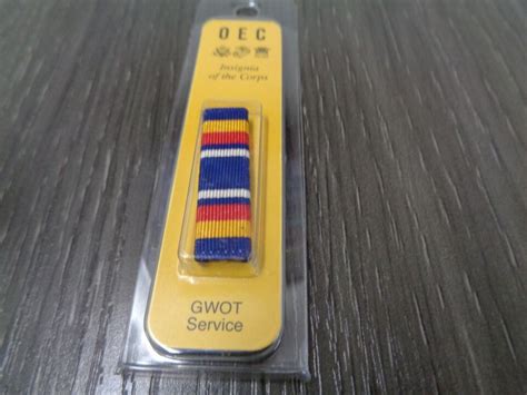 Us Military Gwot Service Ribbon Only Oec New In Package Ebay