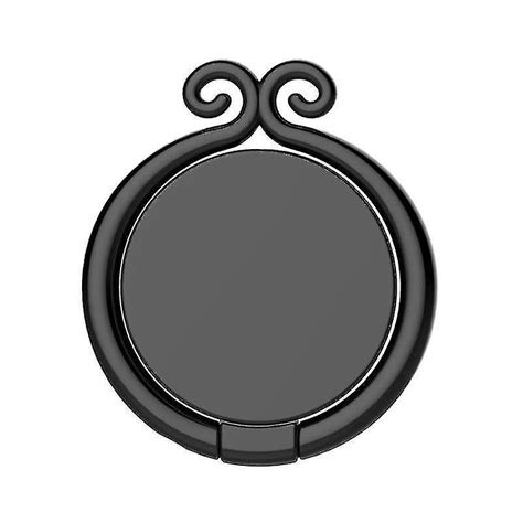 Metal Monkey King Shape Powerful Sticky Ring Holder Desktop Stand For Mobile Phone Black Color