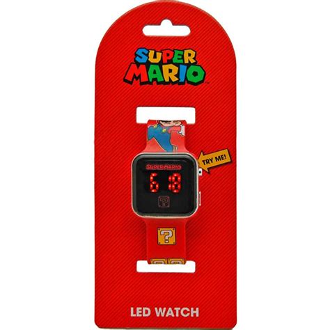 Nintendo Super Mario Bros Clock Red Bricoinn