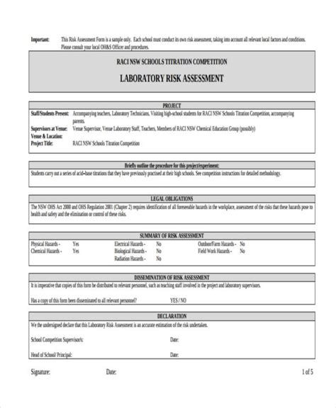 Risk Assessment For Microscopes