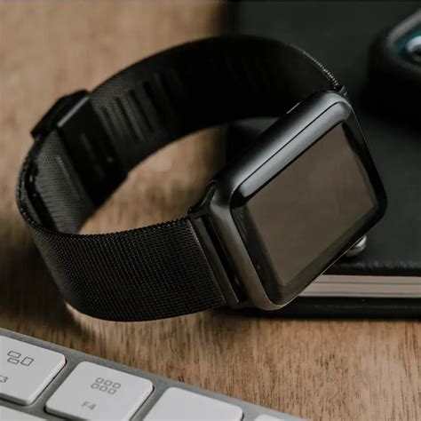 Correa Nco Acero Inoxidable Meshloop Para Watch Negro Ishop Perú