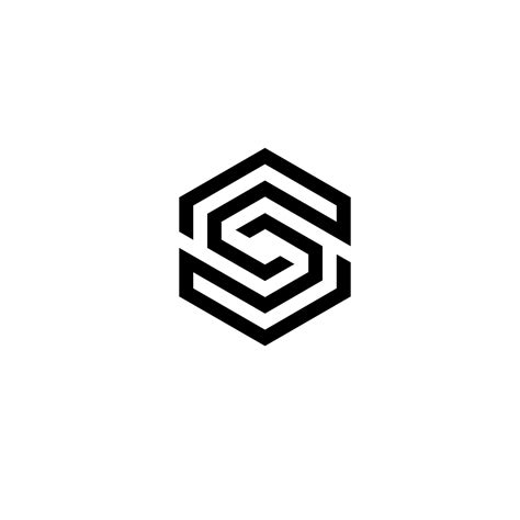 Abstract Cube Hexagon Logo Design Vector Illustration Modern Abstract Hexagon Vector Logo Or