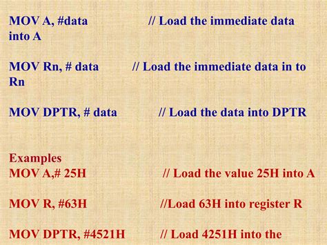 microcontroller 8051 addressing modes pptx programming languages