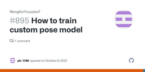 How To Train Custom Pose Model Issue WongKinYiu Yolov GitHub