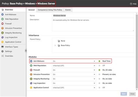 Policies Inheritance And Overrides Deep Security