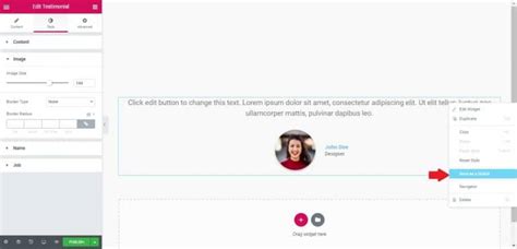 how to create global widget using elementor wpdeveloper