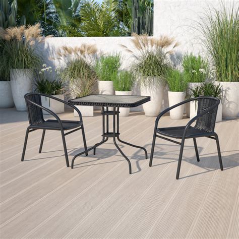 Wicker Glass Top Kitchen Table Wayfair