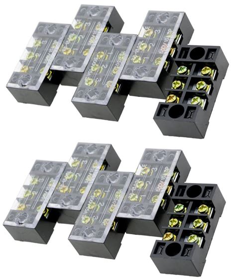 Luomorgo Tb 1503 3 Position Double Row Screw Terminal Strip And 600v 15a Double Rows Covered Luomorgo Tb 1503 3 Position Double Row Screw Terminal Strip And 600v 15a Double Rows Covered