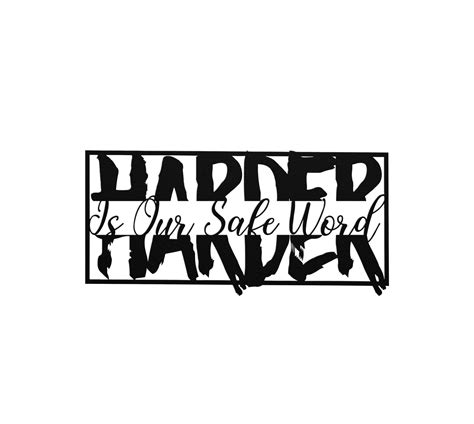 Naughty Sign Sex Room Sign Metal HARDER Is Our Safe Word Above Bed Decor Spouse Gift Naughty