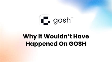 How Gosh Can Help By Git On Dao Gosh