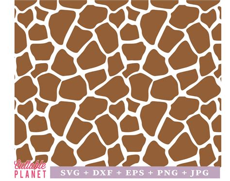 Giraffe Pattern Svg Dxf Eps Png  Giraffe Pattern Instant