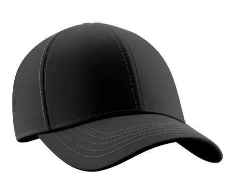Plain Black Snapback Template