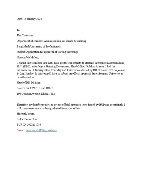 Forwarding Letter Pdf