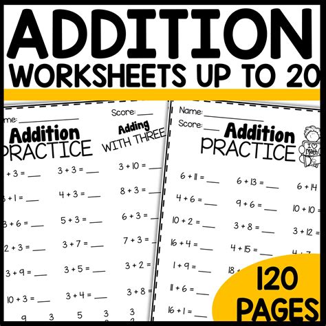 Addition And Subtraction Within 20 Worksheets
