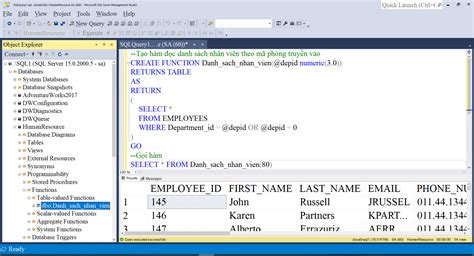 Create Function Lệnh Tạo Hàm