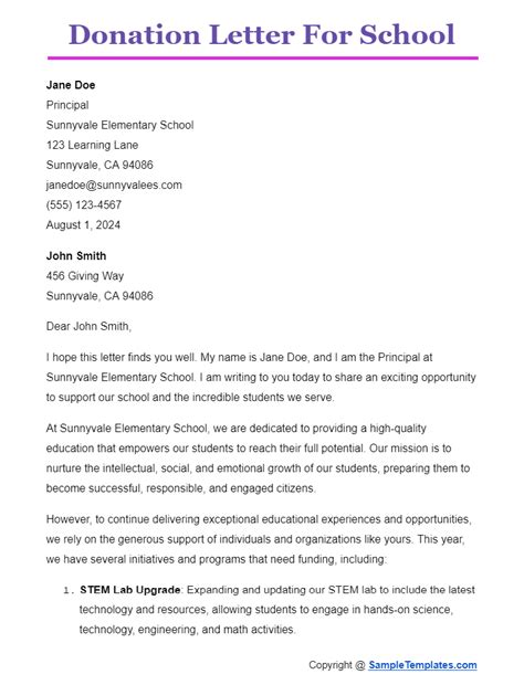 Free 13 Donation Letter Samples And Templates In Word Pdf