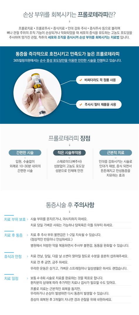 영통 365 정통 프롤로테라피