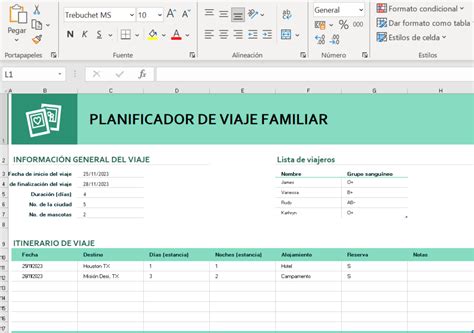 Plantilla Para Planificar Tus Viajes Con Excel Gratis Excel Y Vba