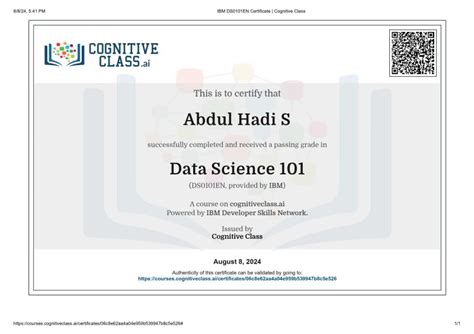 Abdul Hadi On Linkedin Datascience Cognitiveclass Ibm Learningjourney Datascience101…