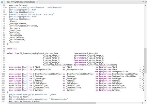 SAP ABAP Central Inventory Aging Trend With S HANA Embedded Analytics