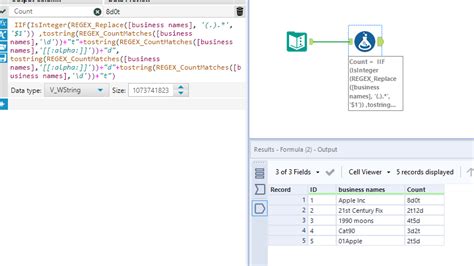 Solved Calculate Amount Of Letters And Digit In A String Alteryx Community