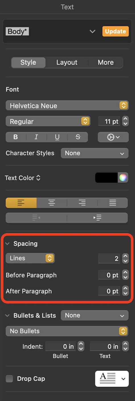 How To Double Space Apple Pages Documents Macinstruct