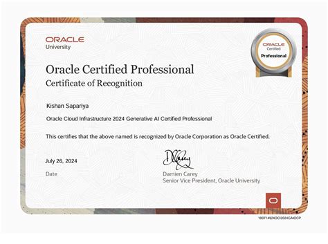 Kishan Sapariya On Linkedin Oracle Cloudinfrastructure Generativeai