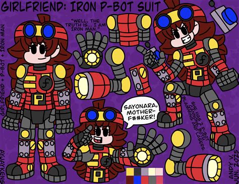 Fnf Girlfriend Iron P Bot Suit By Ayjaykens On Newgrounds