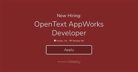 Opentext Appworks Developer At Kreative Technologies