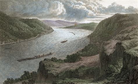 Danube River 1821 Ncolor Engraving 1821 After A Drawing By Robert