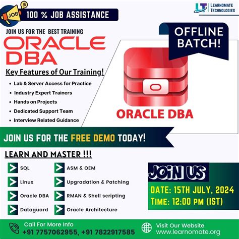 Hello Learners Oracle Dba Training In Hindi Excited To Start Our New Oracle Dba Training Embark