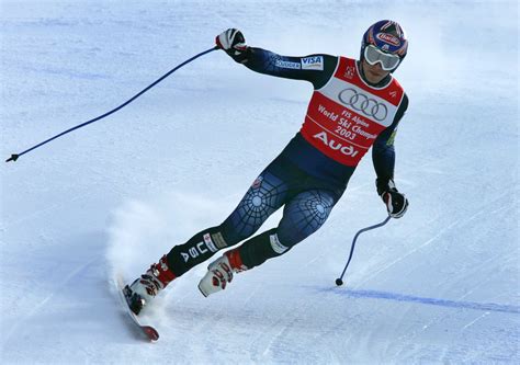 Bode Miller Continues Run On One Ski In Bormio Italy